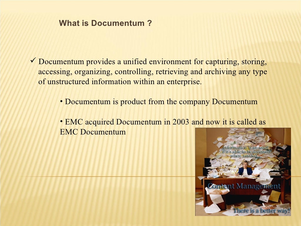 Overview of Documentum