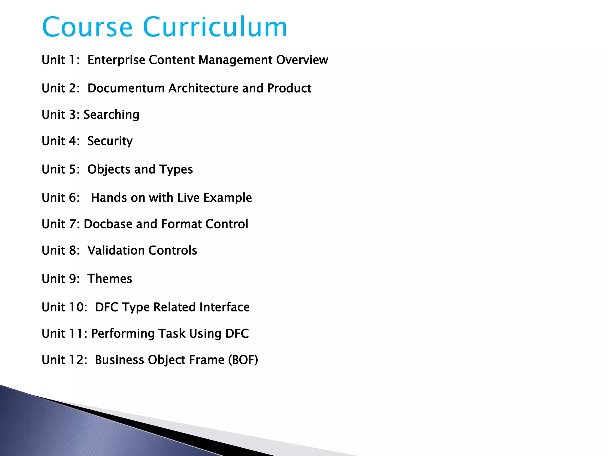 Documentum training | PPTX