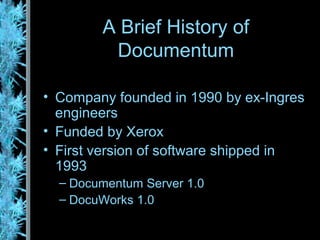 Documentum: where do we go from here | PPT
