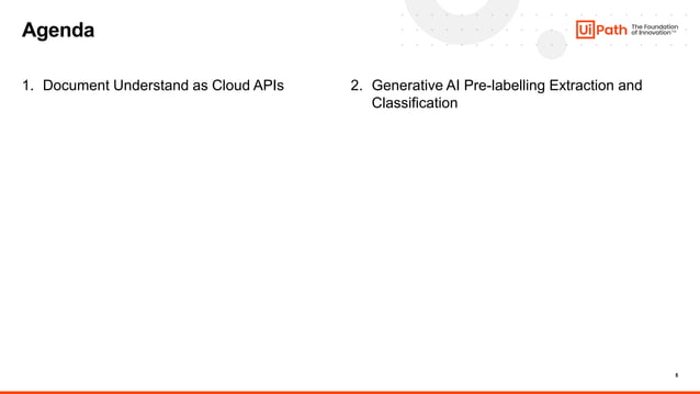 Document Understanding As Cloud Apis And Generative Ai Pre Labeling Extraction And