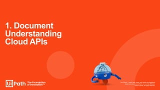 Document Understanding as Cloud APIs and Generative AI Pre-labeling Extraction and ...