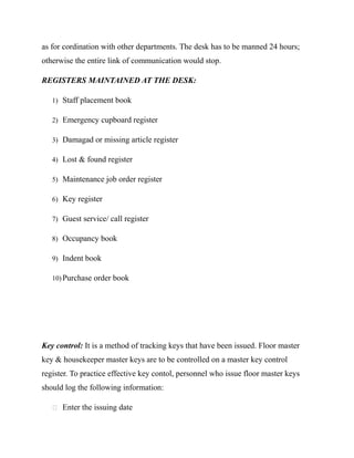 HOUSEKEEPING | PDF | Free Download