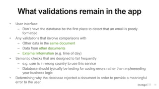 Document Validation in MongoDB 3.2 | PPTX