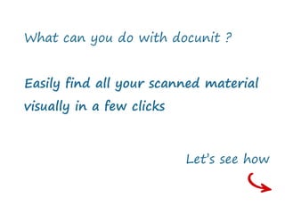 Docunit a4 scanning_en | PDF