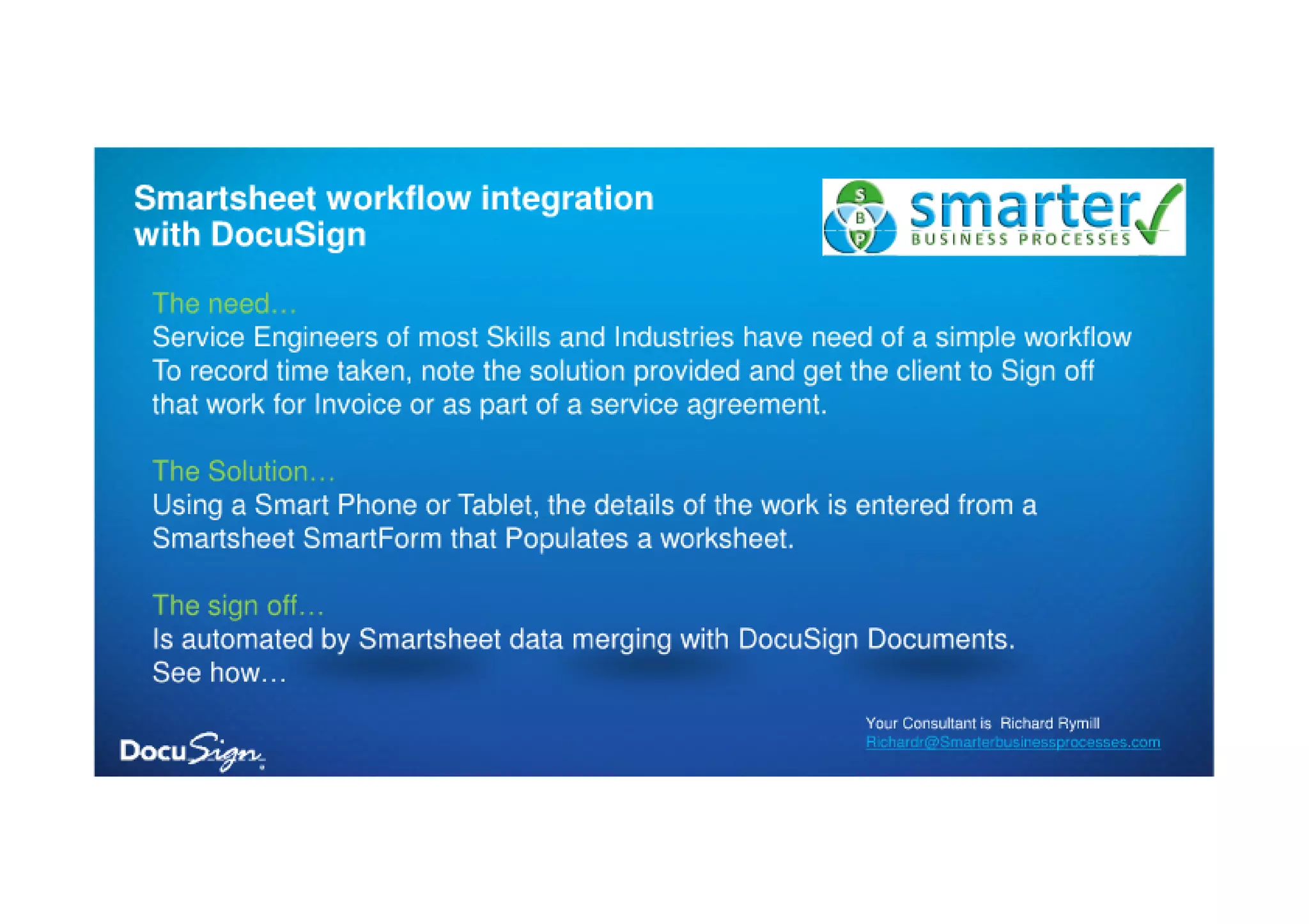 DocuSign & Smartsheet-combined for service-signoff | PDF | Internet ...