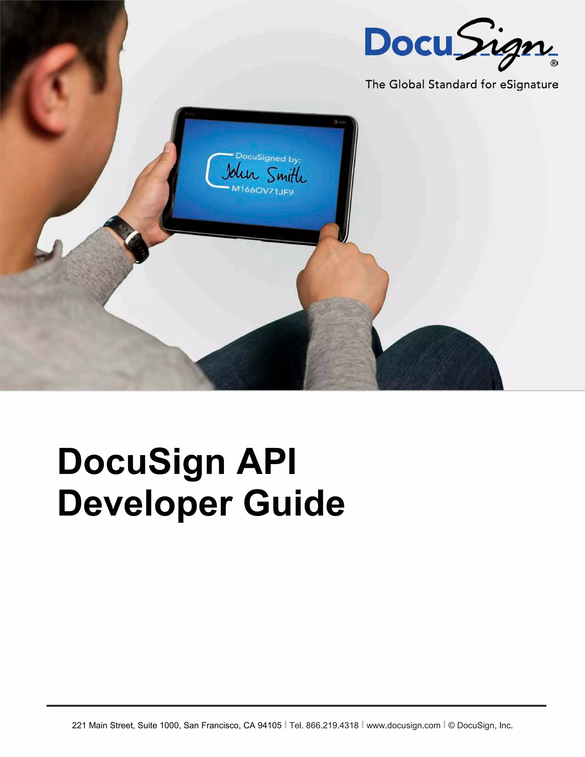 DocuSign eSignature API Guide - SOAP | PDF