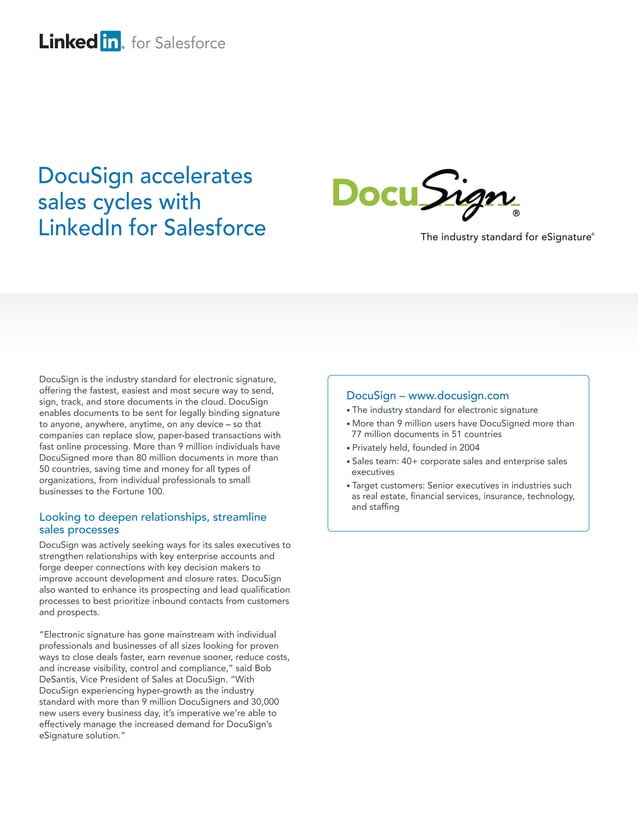 DocuSign Case Study | PDF