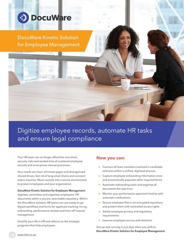 DocuWare Kinetic solution for employee management | PDF