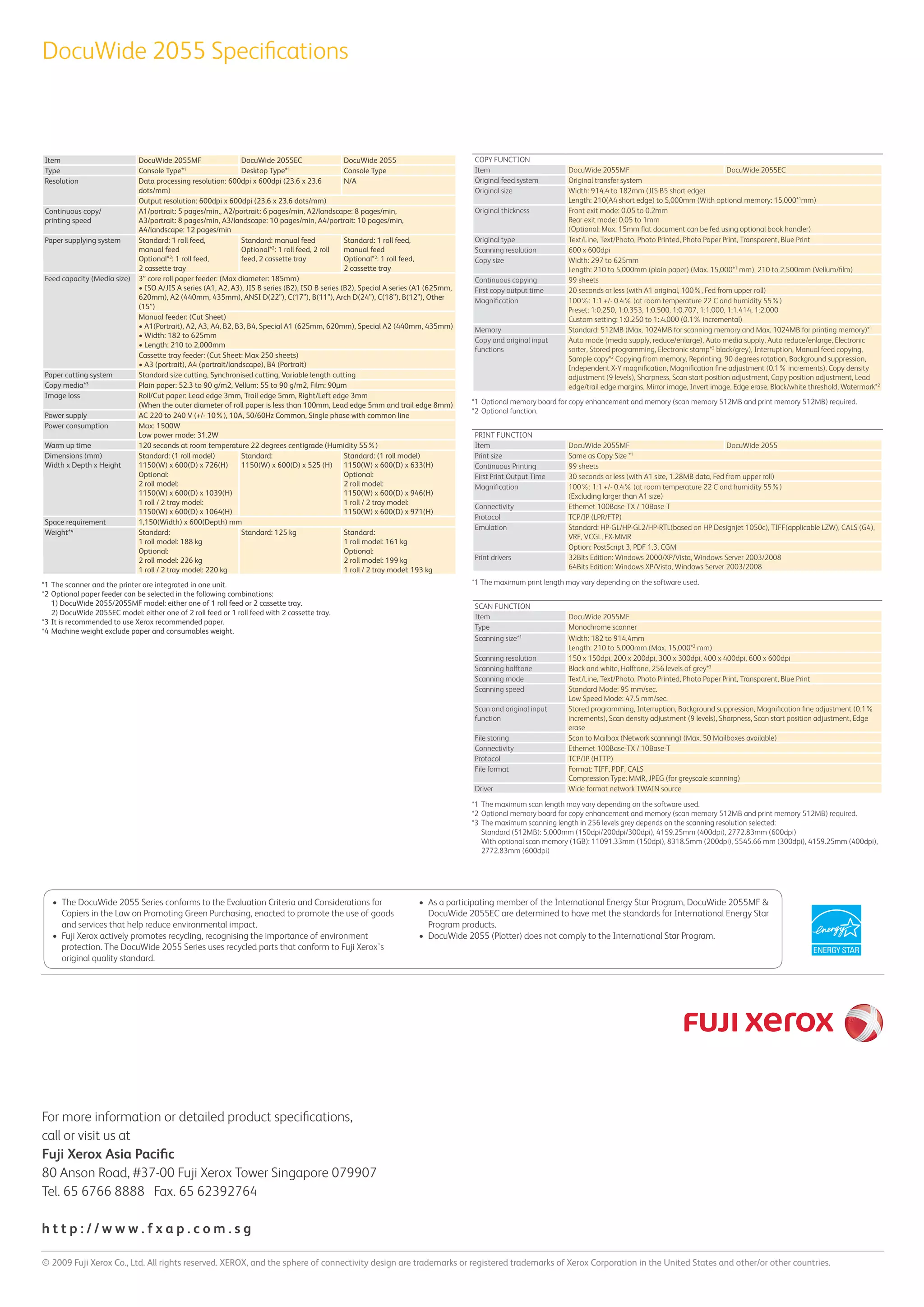 DocuWide 2055 series | PDF