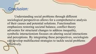 sociological perspective on social problems | PPTX