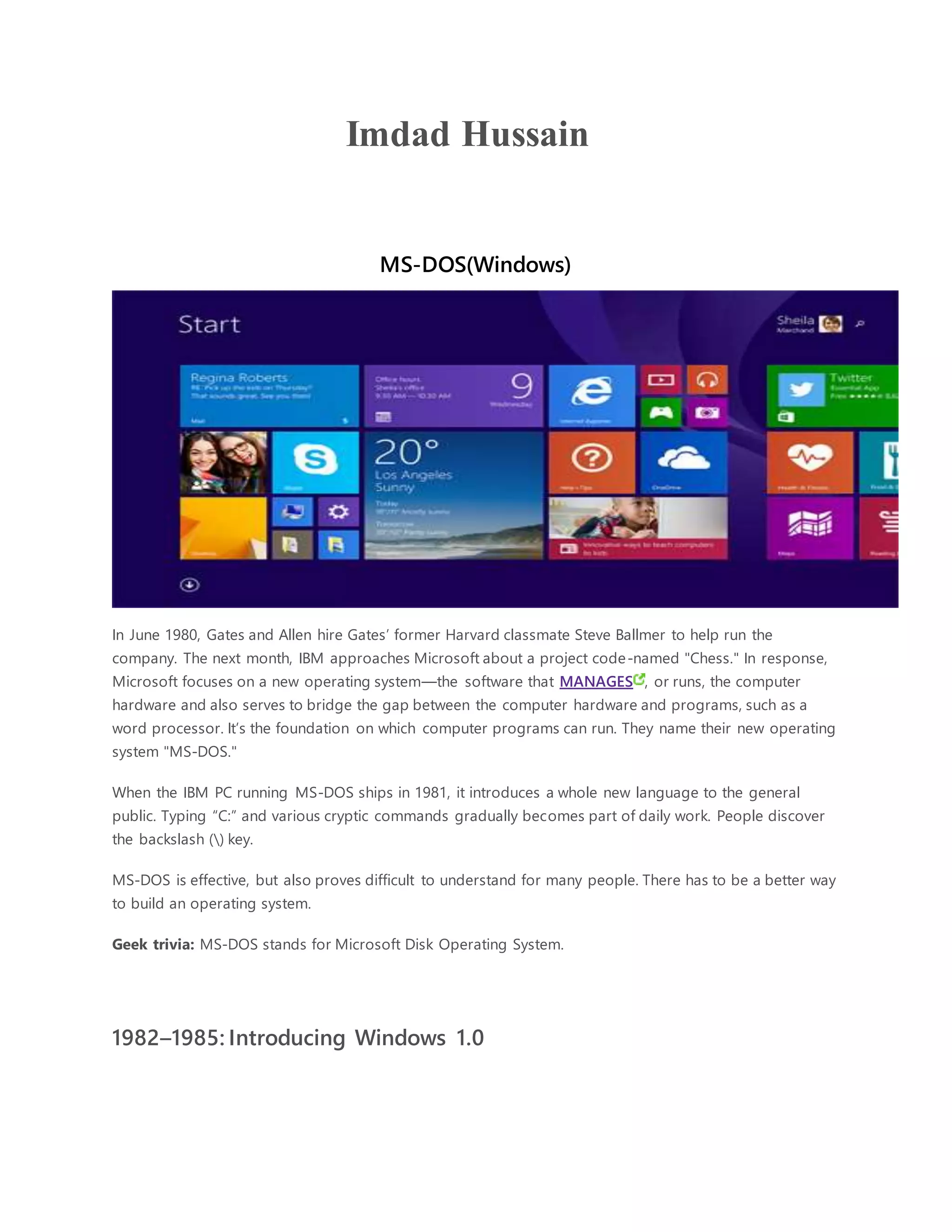 DOC MS Microsoft windows | PDF