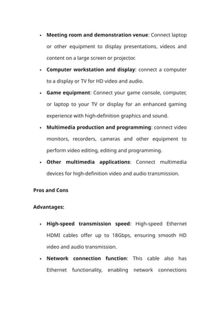 What Are the Three Types of HDMI Cables? | PDF