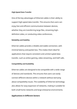 How Do Ethernet Cables Work?How Do Ethernet Cables Work? | DOCX