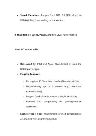 USB-C vs Thunderbolt: A Clear Guide to Ports | DOCX