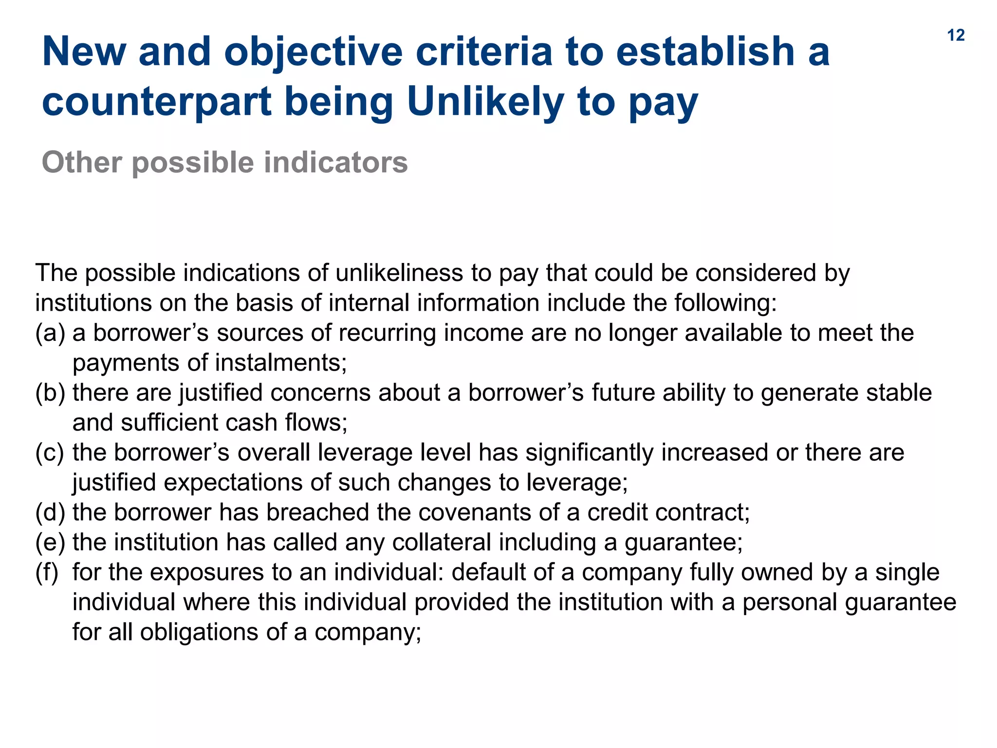 New Definition of Default | PPT