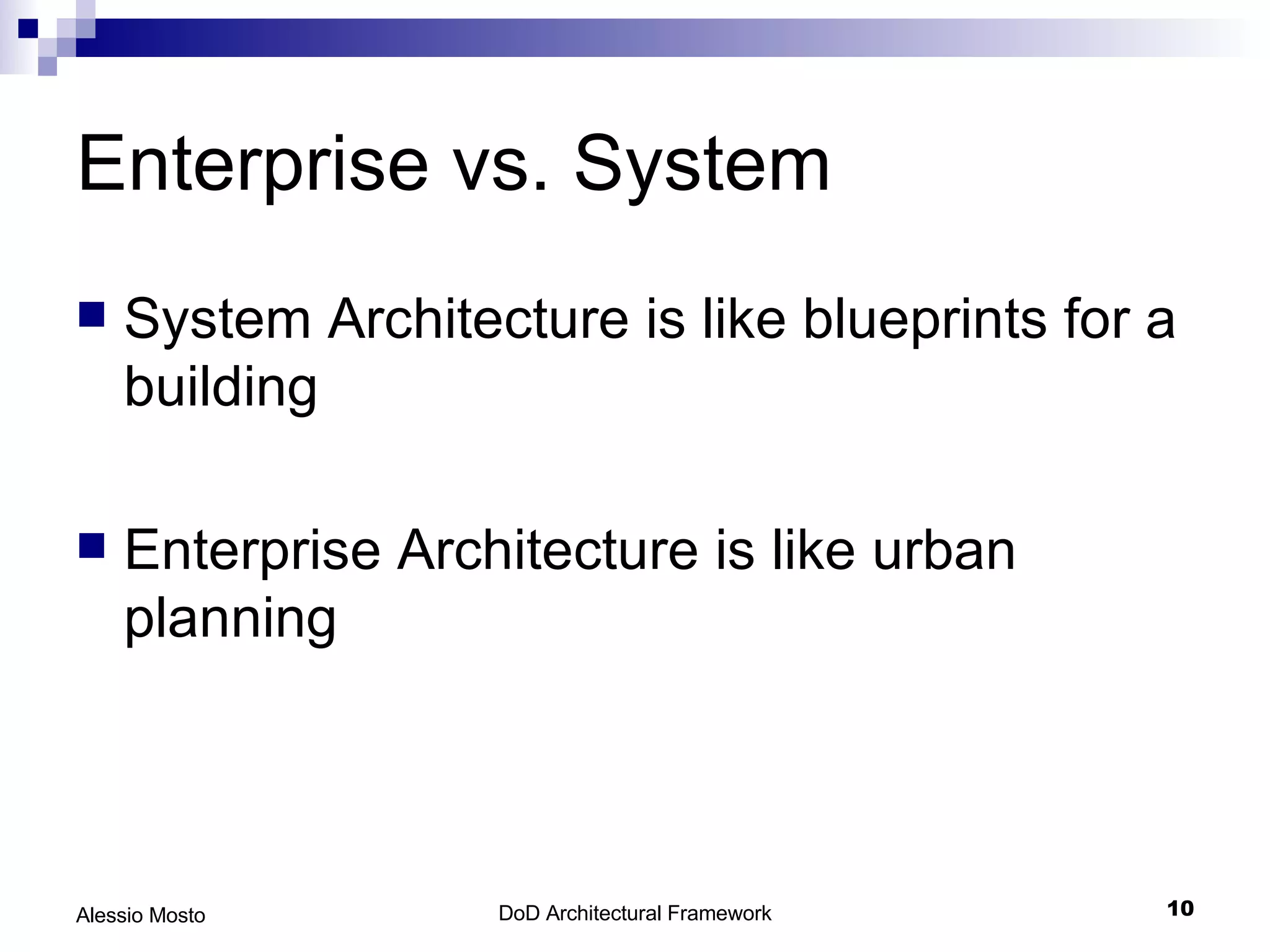 Dod Architecture Framework Overview Ppt