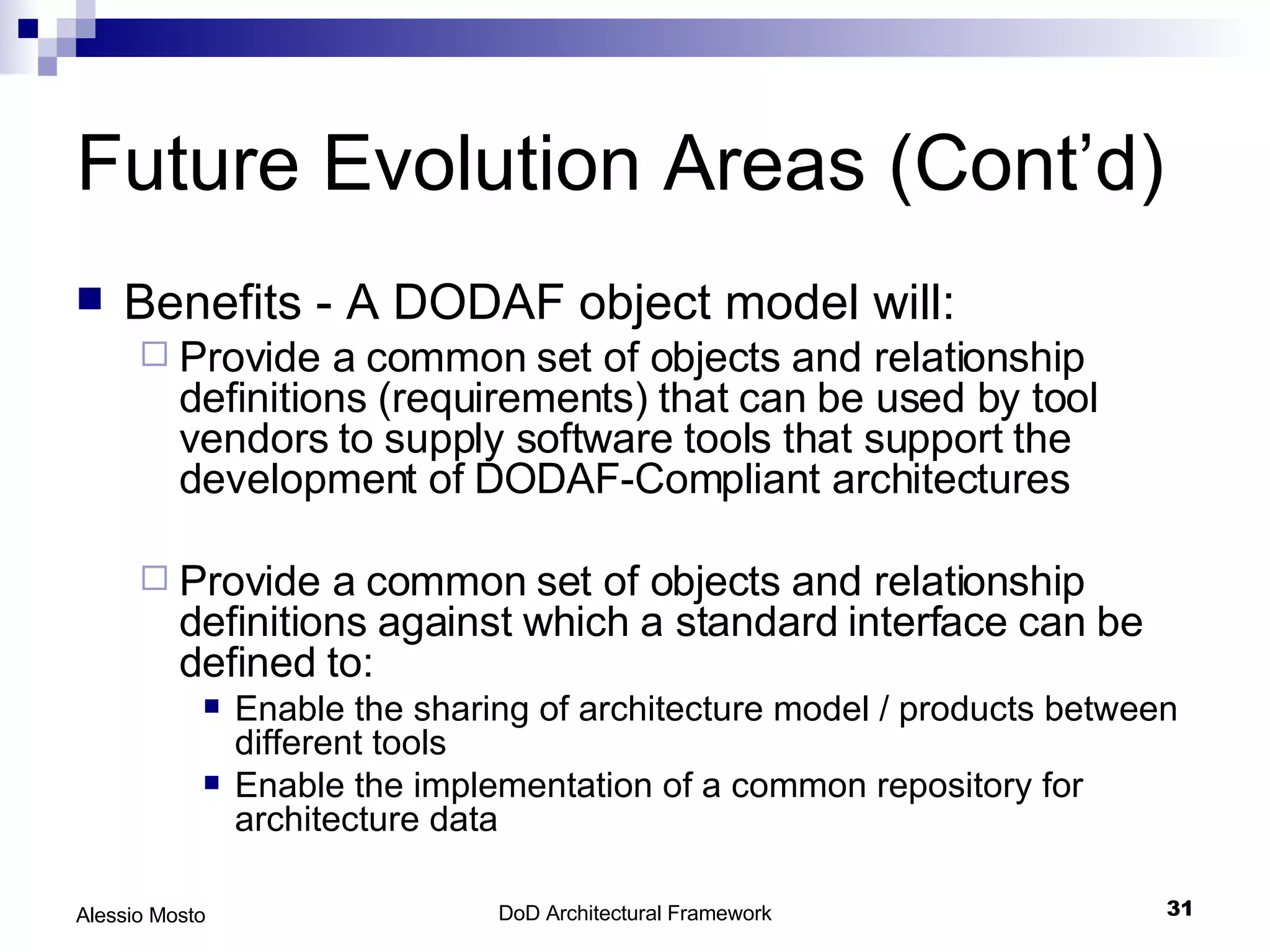 DoD Architecture Framework Overview | PPT