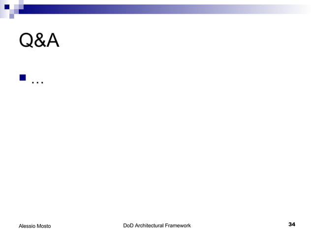DoD Architecture Framework Overview | PPT | Defense Industry | Industries