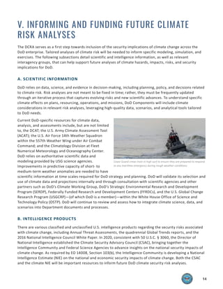 US Department of Defense: Climate Risk Analysis | PDF
