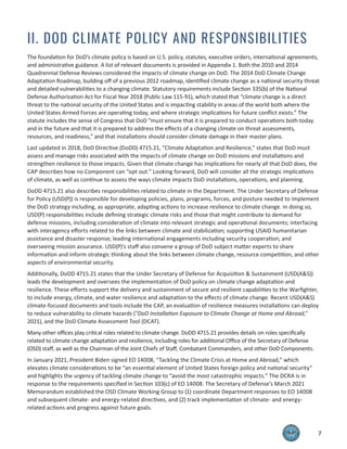 US Department of Defense: Climate Risk Analysis | PDF