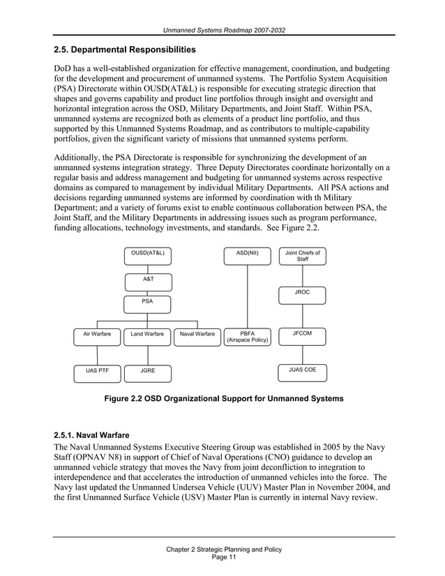 Dod Unmanned Systems Roadmap 2007-2032 | PDF