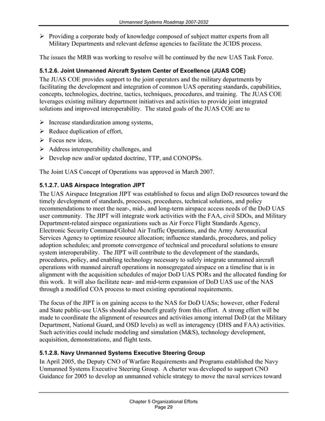 Dod Unmanned Systems Roadmap 2007-2032 | PDF