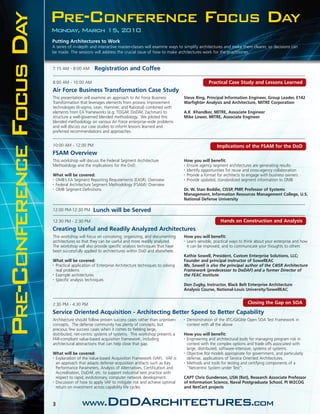 9th Annual DoD Architectures | PDF