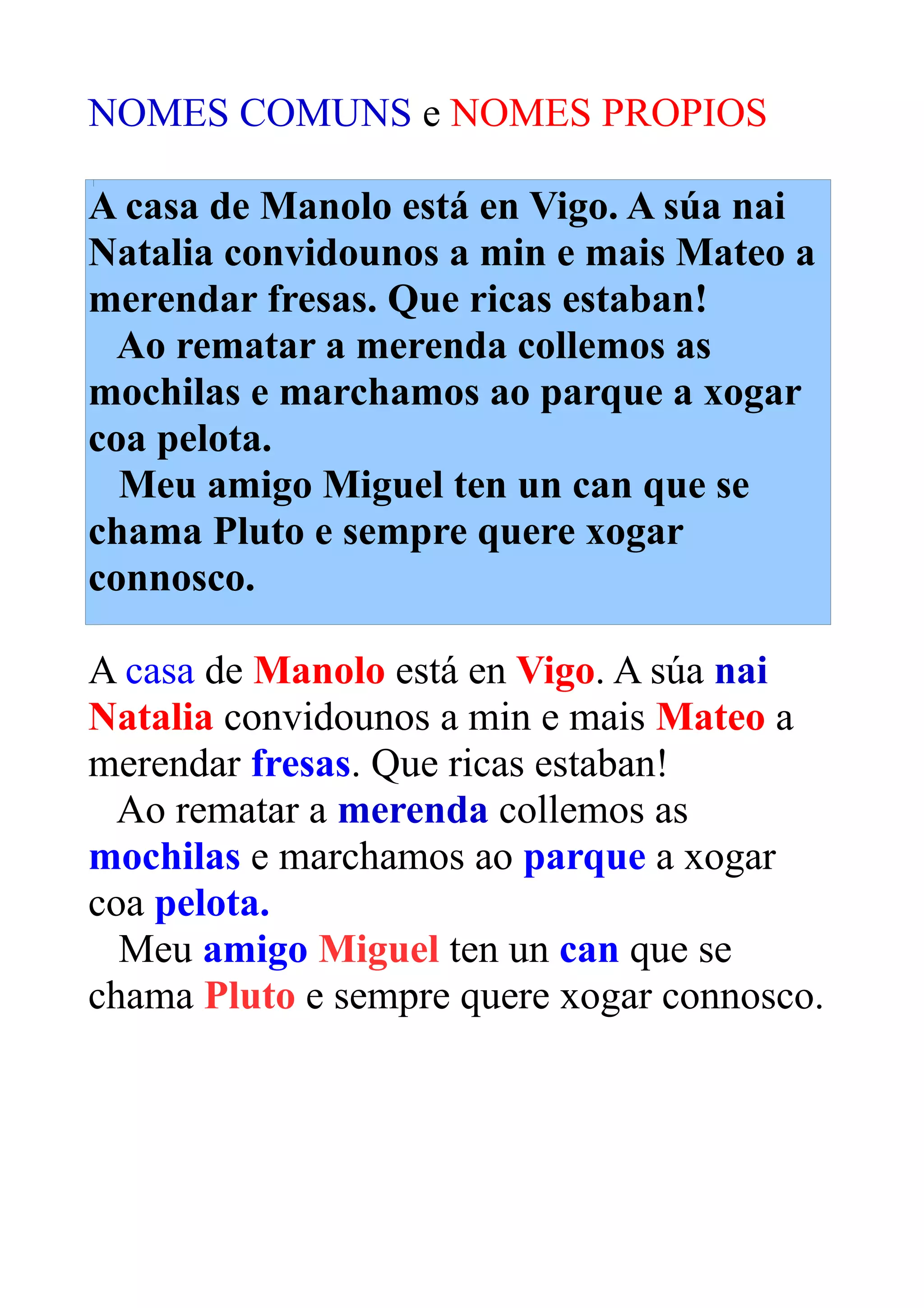 Nomes comuns-e-propios | PDF