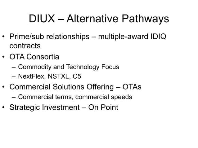 DoD Concept to Deployment H4D Stanford 2016 | PPT