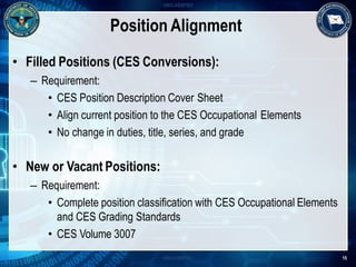 DoD Cyber Expected Service (CES) Personnel System | PDF