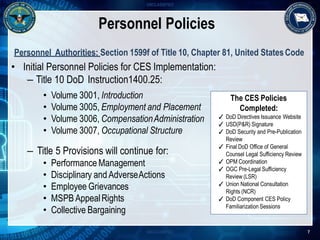 DoD Cyber Expected Service (CES) Personnel System | PDF