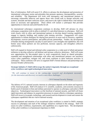 DoD Cyber Strategy | PDF