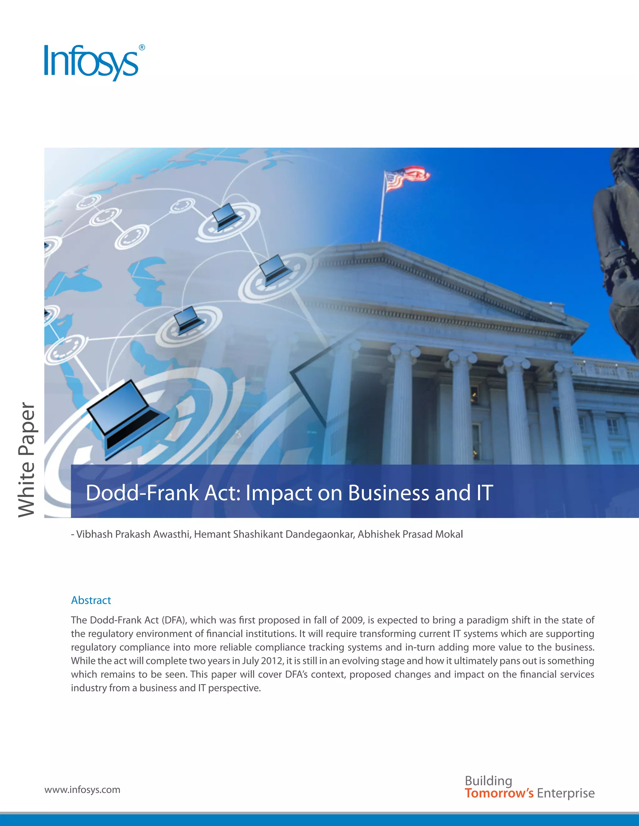 Dodd-Frank Act: Impact on Business and IT | PDF | Home Financing ...
