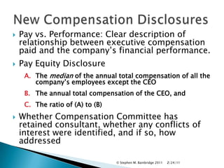 Dodd Frank Executive Comp Valcon | PPTX | Financial Regulation | Economy