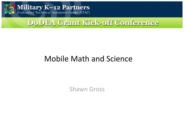 Mobile Math and Science | PPT | Educational Assessment | Education