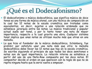 Dodecafonismo | PPTX