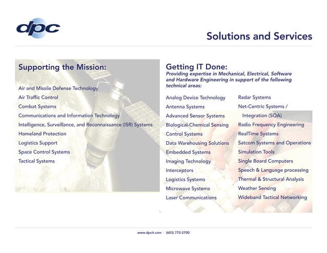 Do D Engineering Capabilities | PPT