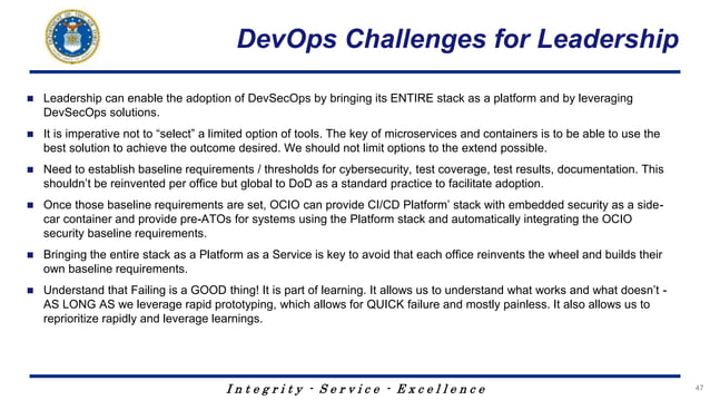 DoD Enterprise DevSecOps Initiative by Mr. Nicolas Chaillan | PPTX ...
