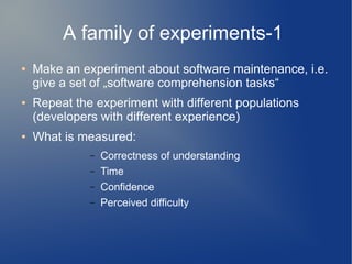 Documenting design pattern instances: A Family of experiments on Source code comprehensibility | PDF
