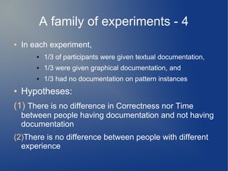 Documenting design pattern instances: A Family of experiments on Source code comprehensibility | PDF
