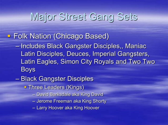 Criminal Street Gangs | PPTX