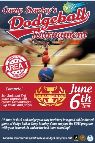 Dodgeball Tournament Flyer