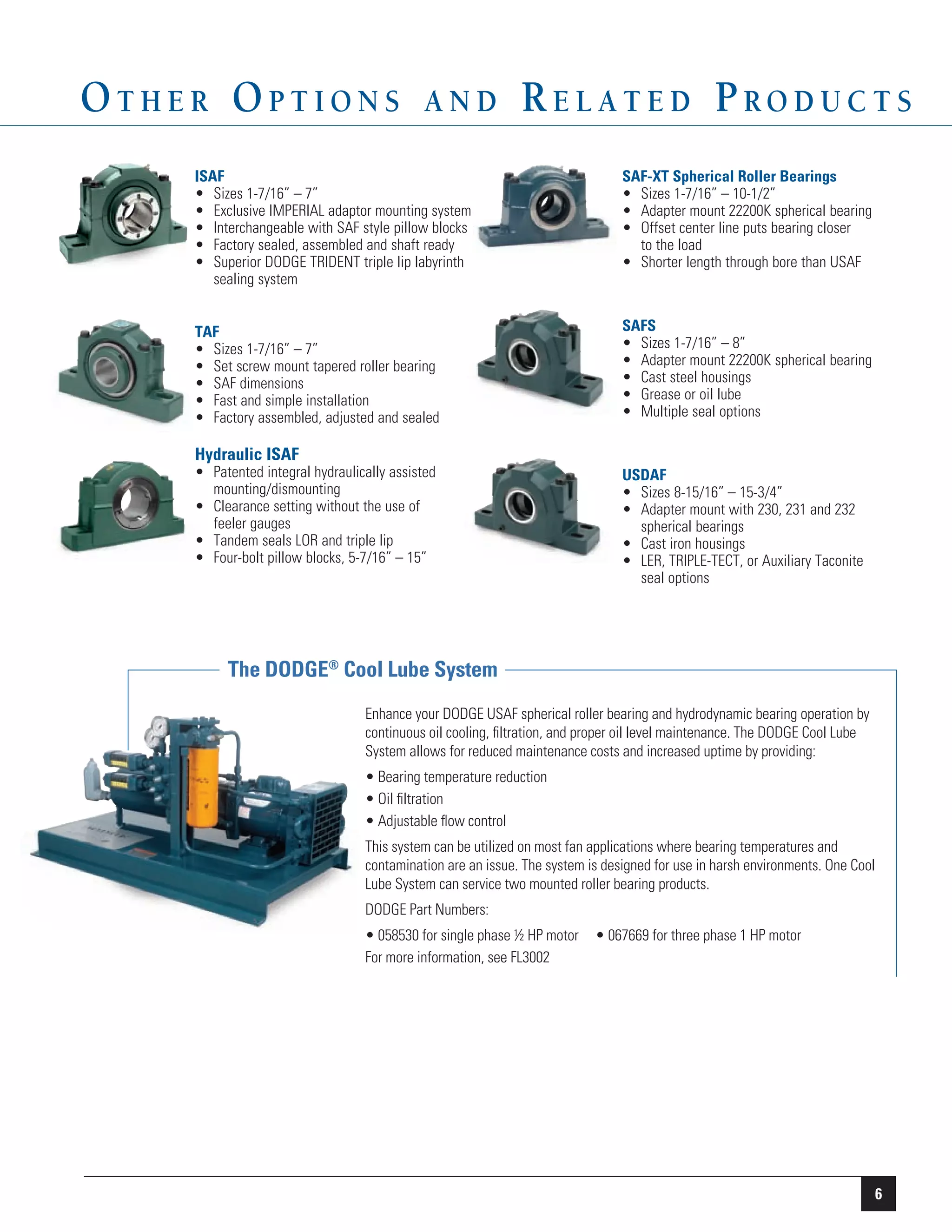 Dodge USAF Bearings Brochure | PDF