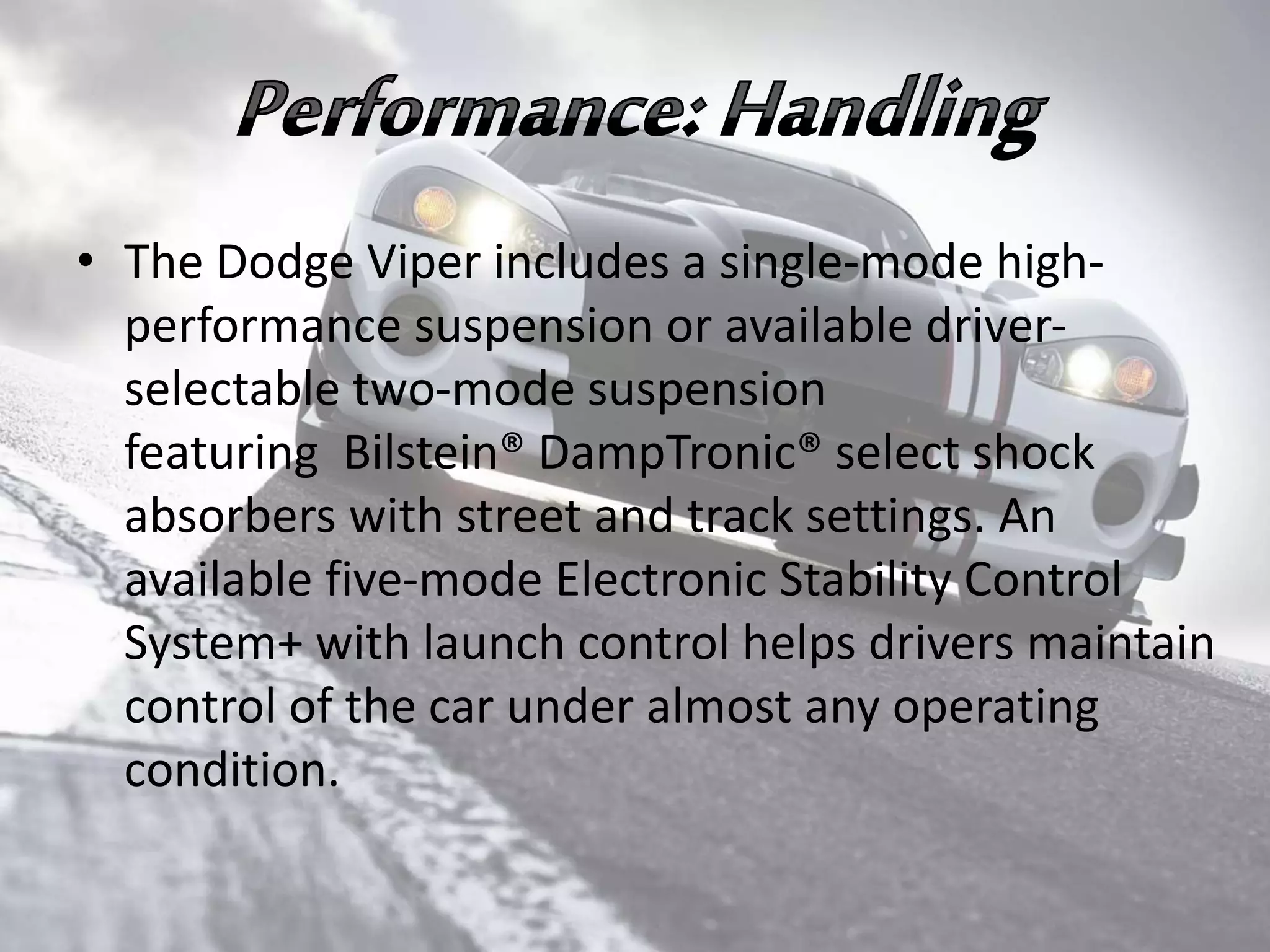 Dodge Viper - The Serpent of the Roads | PPTX