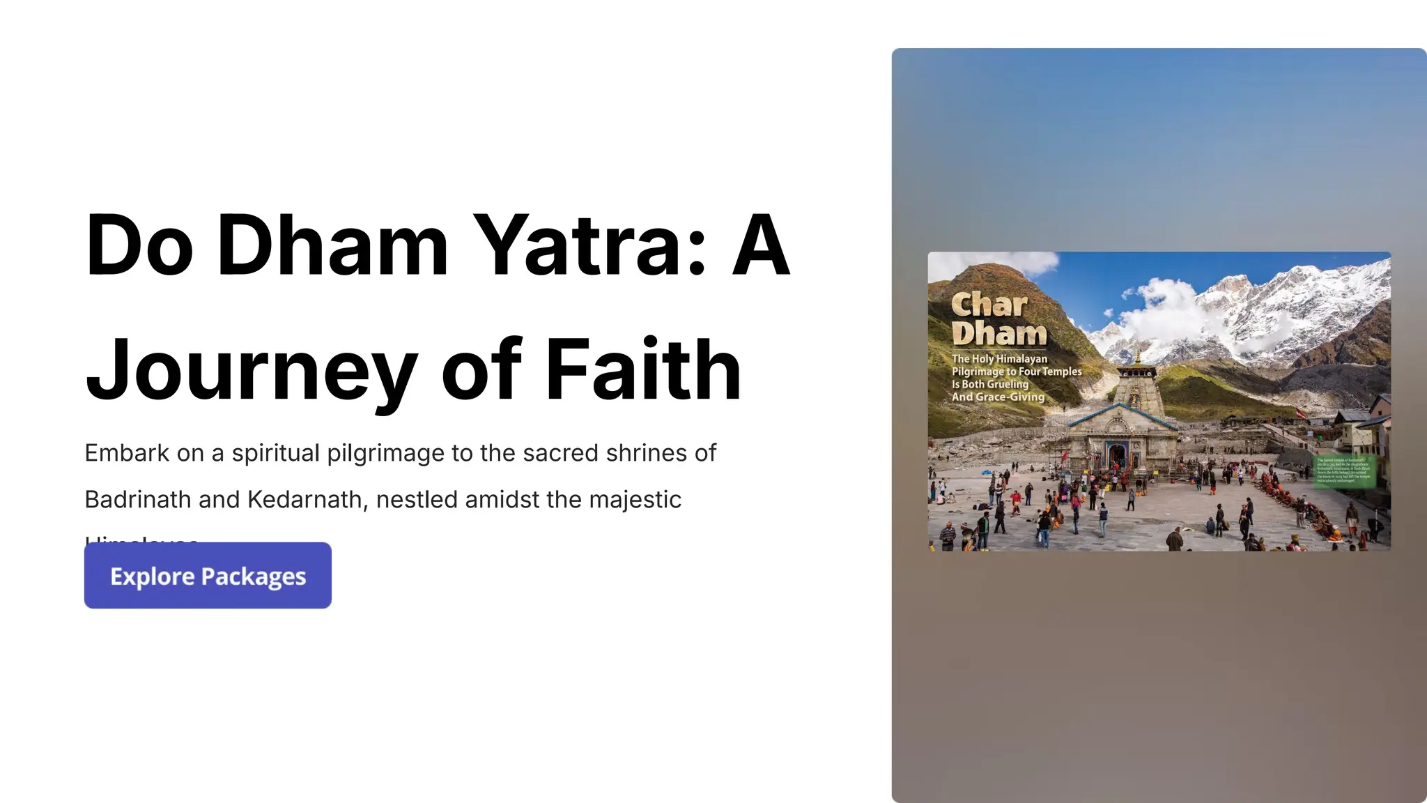 A Divine Journey: Embracing the Do Dham Yatra | PPT
