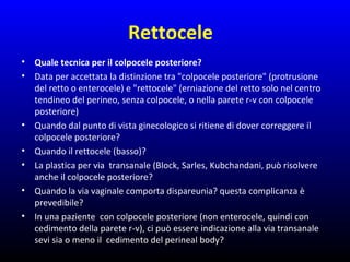 Relazione tra difetto anatomico e disfunzione - G. Dodi | PPT