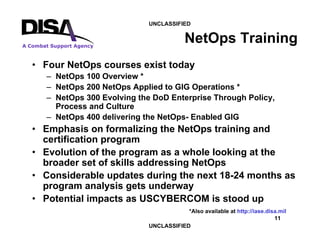 DoD IA Training Products, Tools Integration, and Operationalization | PPT