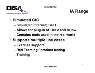 DoD IA Training Products, Tools Integration, and Operationalization | PPT