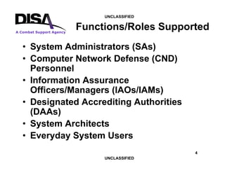 DoD IA Training Products, Tools Integration, and Operationalization | PPT