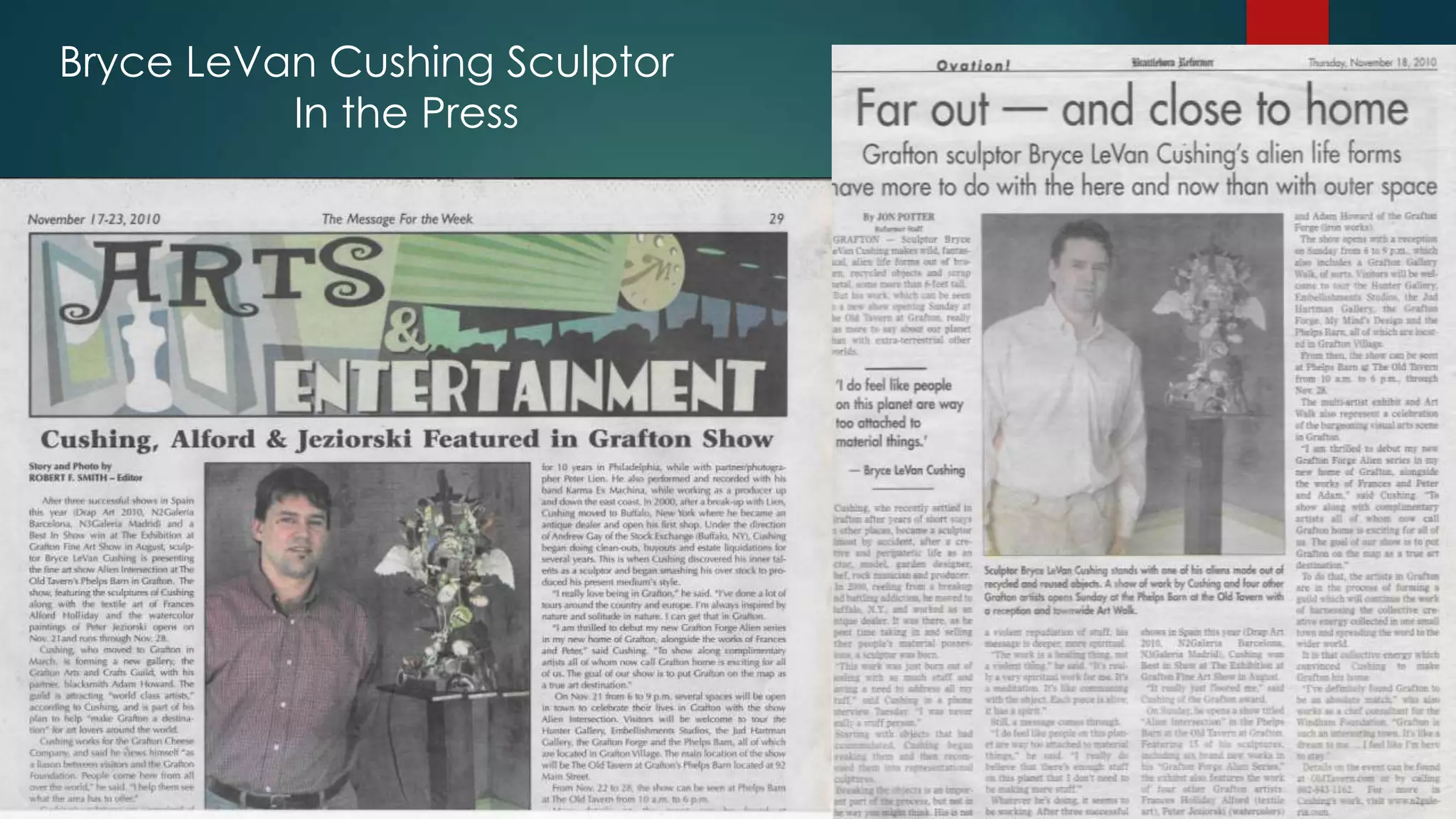 Bryce LeVan Cushing 20 Years in the Art World What I would do ...